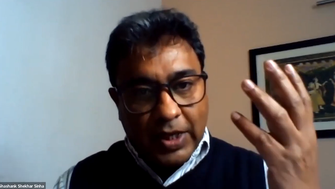 Shashank Shekhar Sinha talks on "History of Monuments" at PVLF 2022